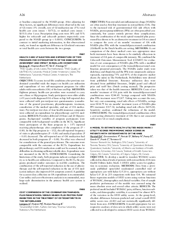 (PDF) PAR8 Cost Comparison of the Combination Tramadol Plus Paracetamol ...