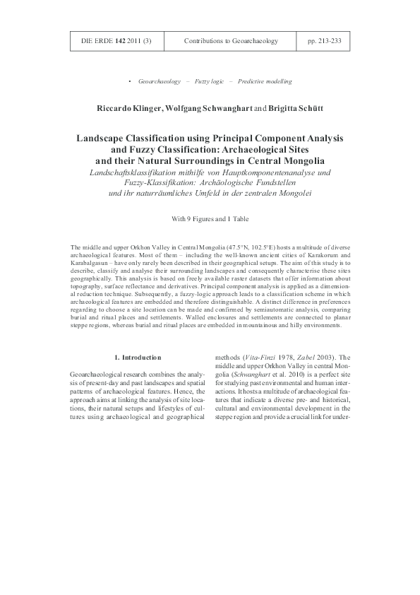 (PDF) Landscape classification using principal component analysis and fuzzy classification ...