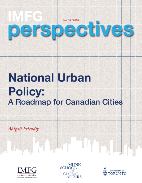 (PDF) National Urban Policy: A Roadmap for Canadian Cities
