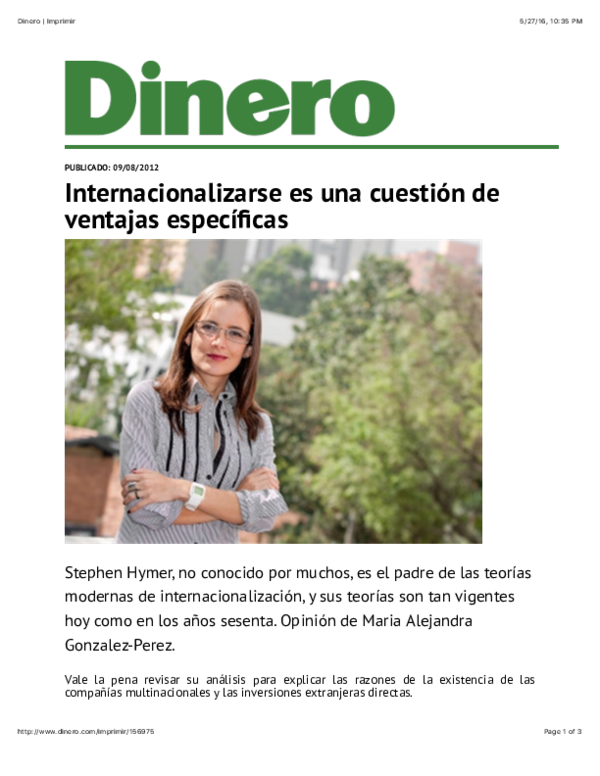 (PDF) Internacionalizarse es una cuestión de ventajas específicas