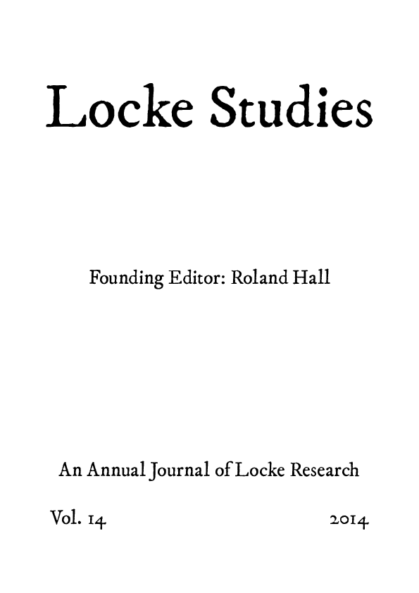 (PDF) The Later Development of Lockean Abstraction
