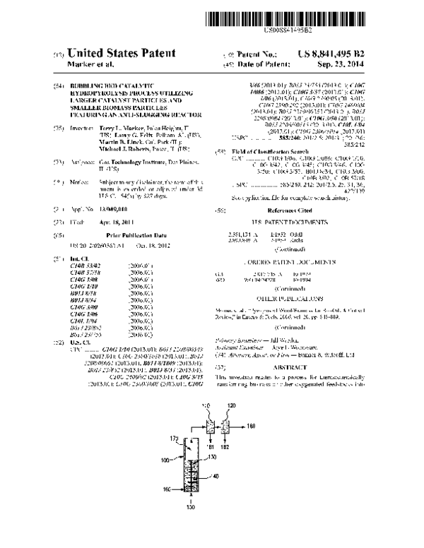 (PDF) Bubbling Bed Catalytic Hydropyrolysis Process Utilizing Larger ...