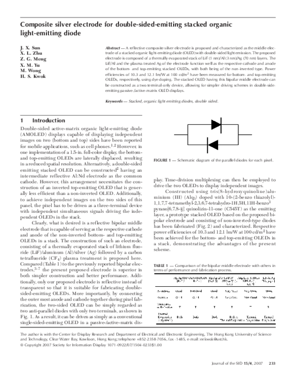 (PDF) Composite silver electrode for double-sided-emitting stacked ...