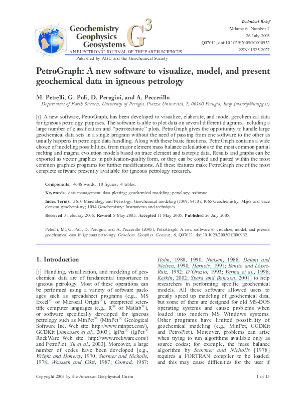 (PDF) PetroGraph: A new software to visualize, model, and present ...