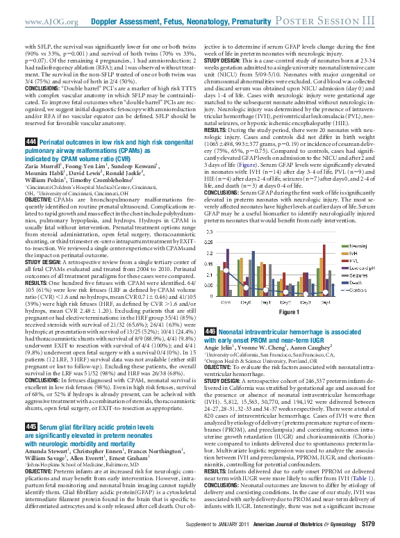 (PDF) 444: Perinatal outcomes in low risk and high risk congenital ...