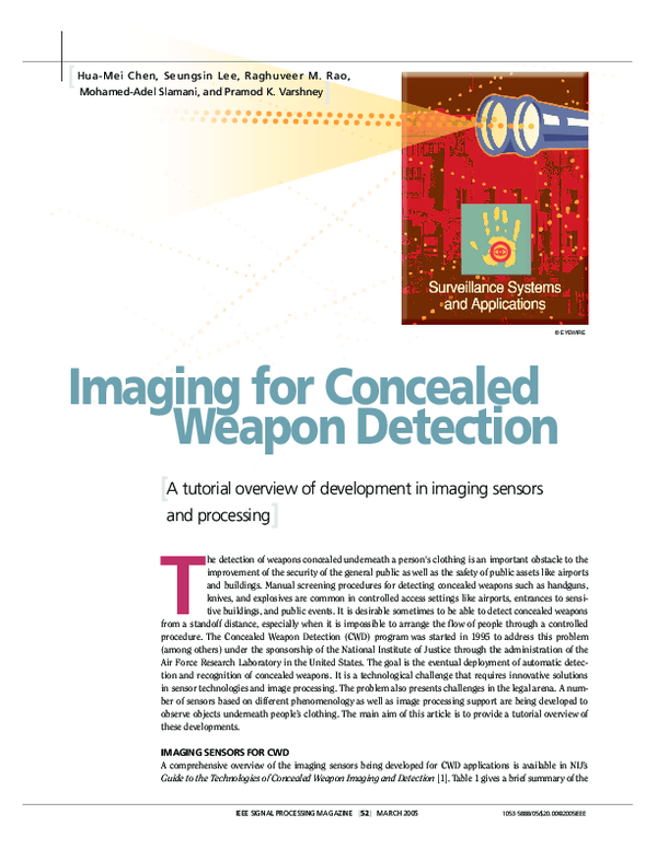 (PDF) Imaging for concealed weapon detection: a tutorial overview of development in imaging ...