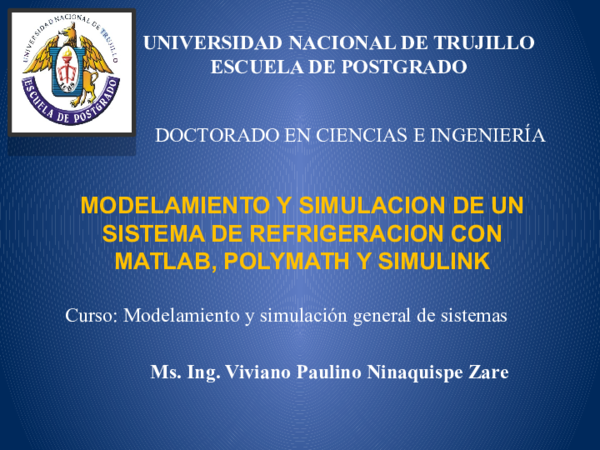 (PPT) Aplicaciones en matlab, simulink y polymath