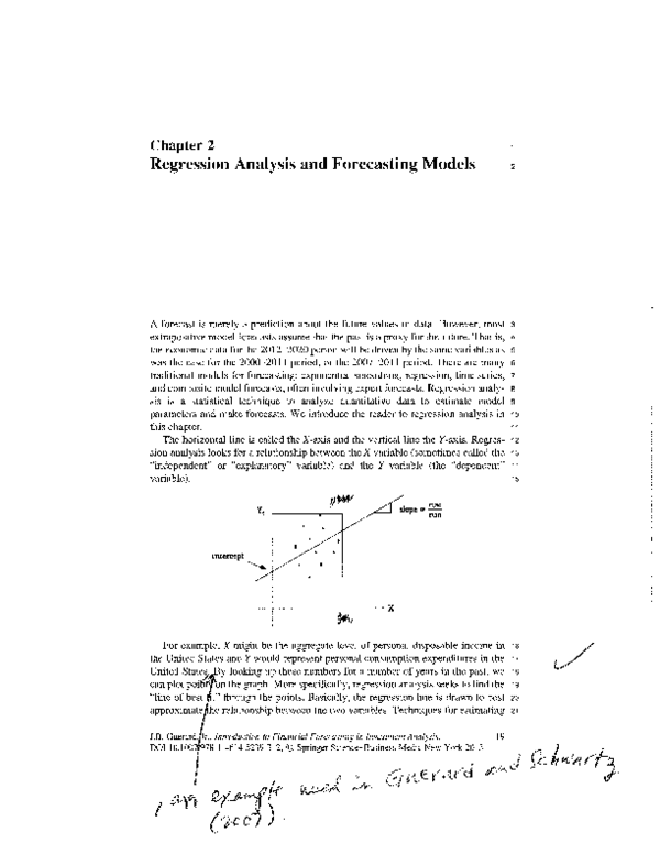 (PDF) Regression Analysis And Forecasting Models