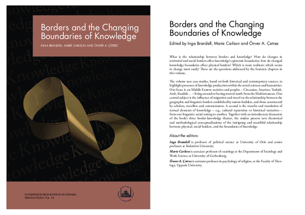 (PDF) Borders and the Changing Boundaries of Knowledge, eds I. Brandell ...