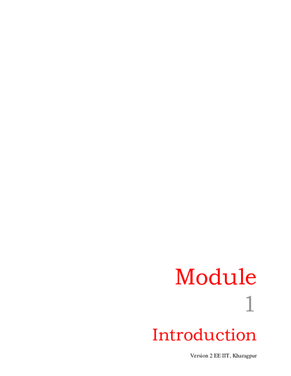 (PDF) Module 1 Introduction