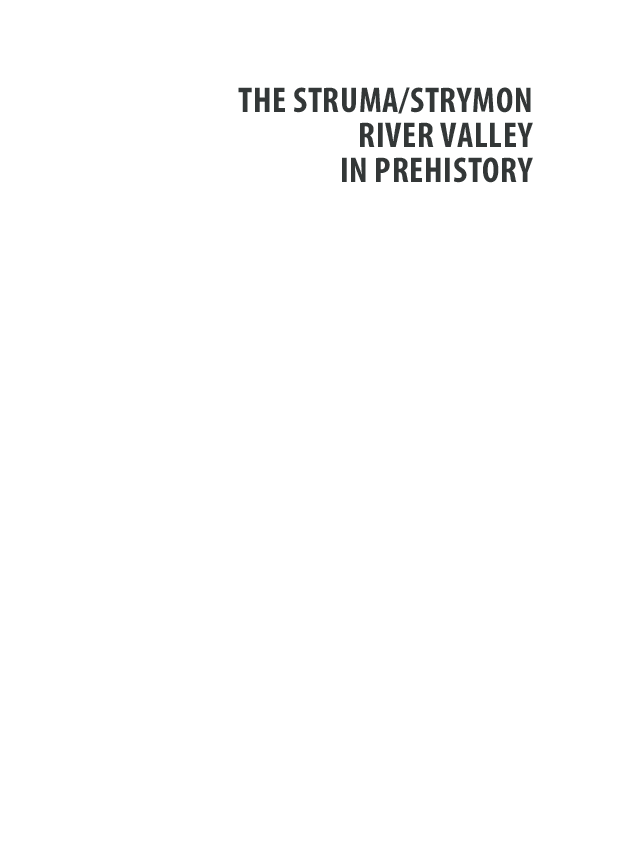 (PDF) Prehistorical Sites in the Middle Struma River Valley Between the ...