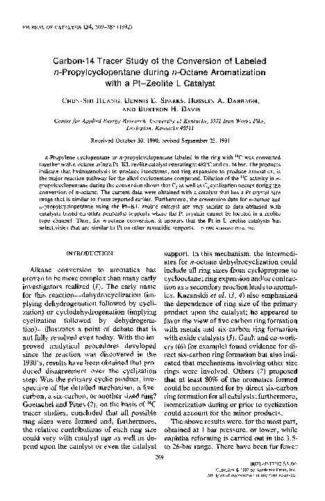 (PDF) Carbon14 tracer study of the conversion of labeled n ...
