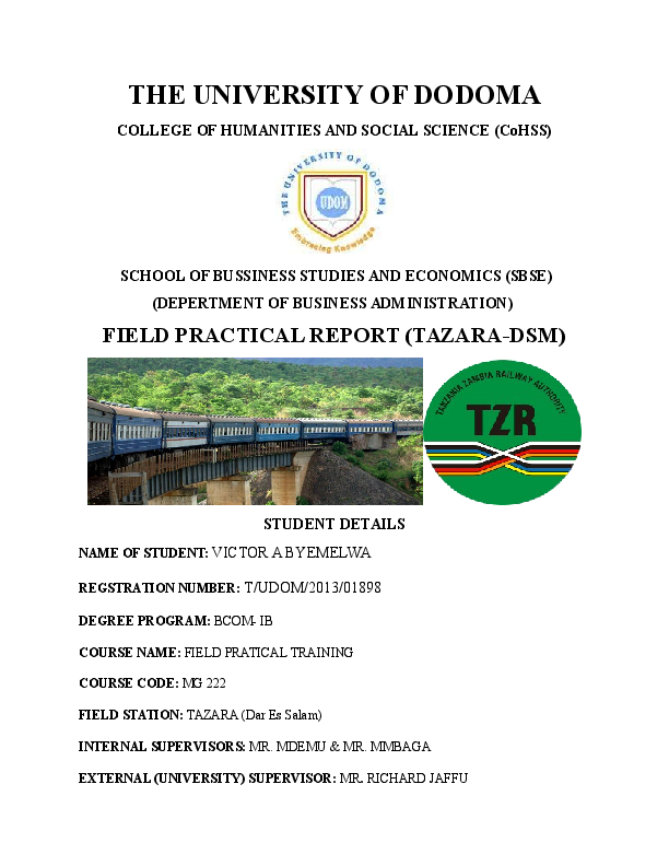 (DOC) FIELD PRACTICAL REPORT (TAZARA).docx