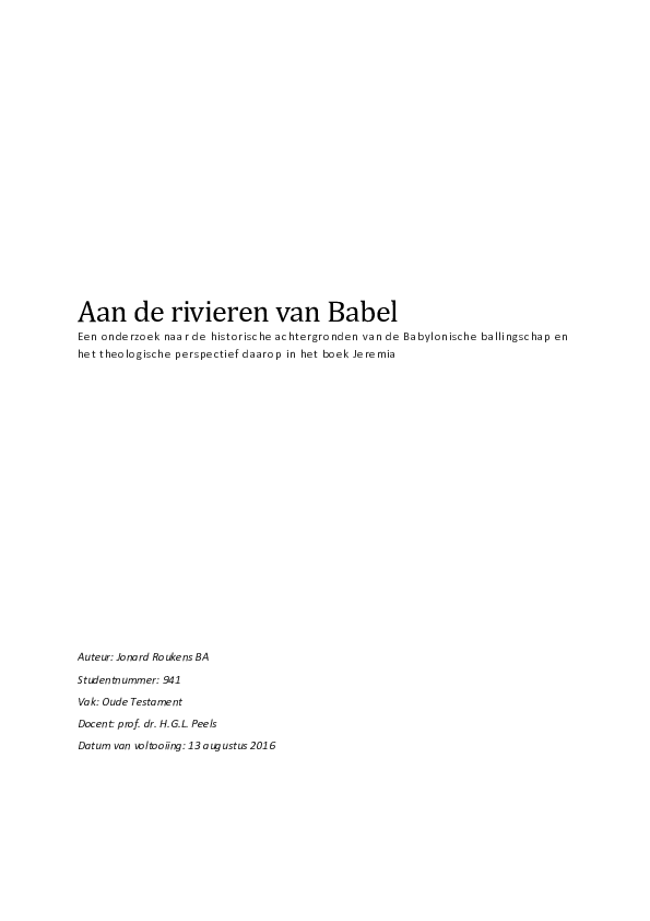 (PDF) Aan de rivieren van Babel