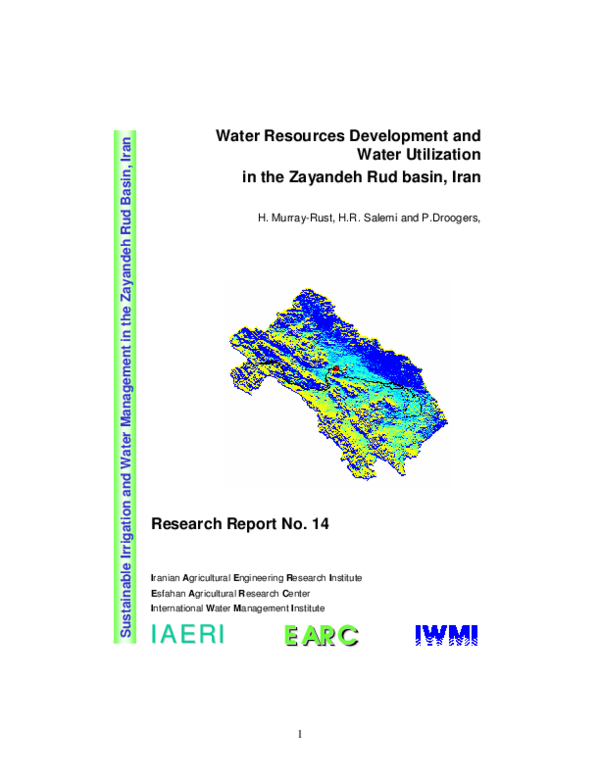 (PDF) Water Resources Development and Water Utilization