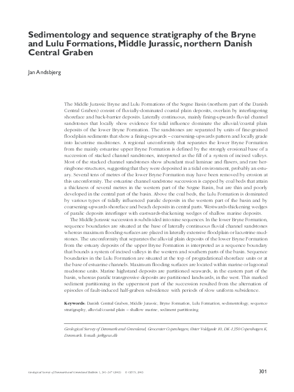 (PDF) Sedimentology and sequence stratigraphy of the Bryne and Lulu ...