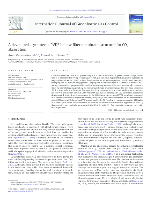 (PDF) A developed asymmetric PVDF hollow fiber membrane structure for ...