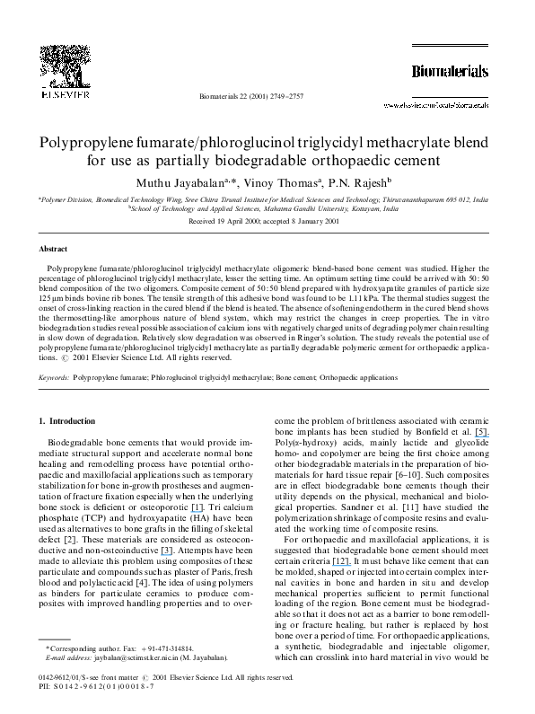 (PDF) Polypropylene fumarate/phloroglucinol triglycidyl methacrylate ...