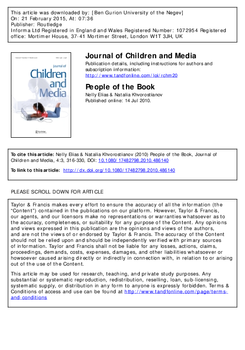 (PDF) People of the Book