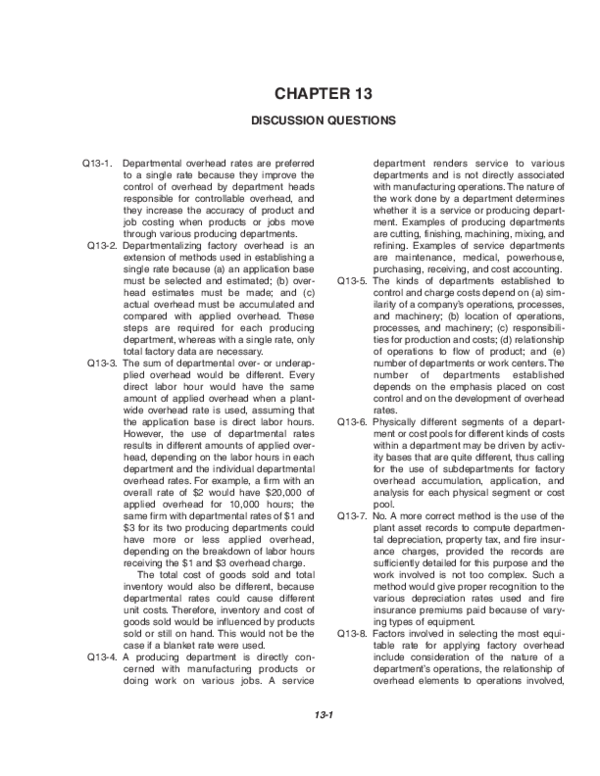 (PDF) CHAPTER 13 DISCUSSION QUESTIONS