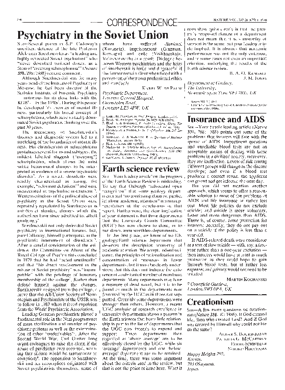 (PDF) Psychiatry in the Soviet Union