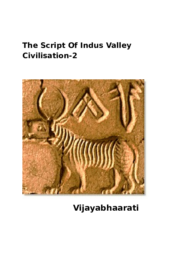 (DOC) The Script Of Indus Valley Civilisation-2 | vijaya bhaarati ...