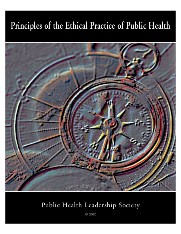 (PDF) Public Health Leadership Society Principles of the Ethical ...