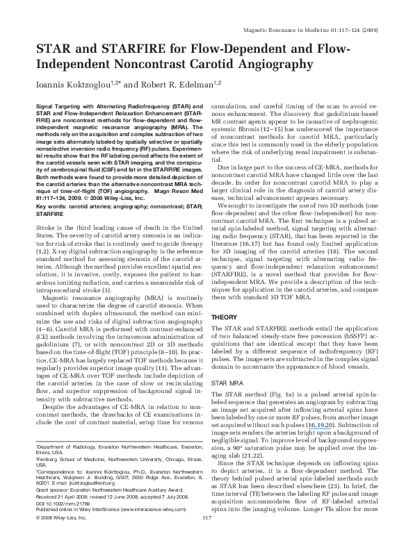 (PDF) STAR and STARFIRE for flow-dependent and flow-independent ... (PDF) STAR and STARFIRE for flow-dependent and flow-independent ...