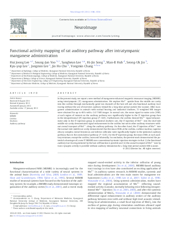 (PDF) Functional activity mapping of rat auditory pathway after ...