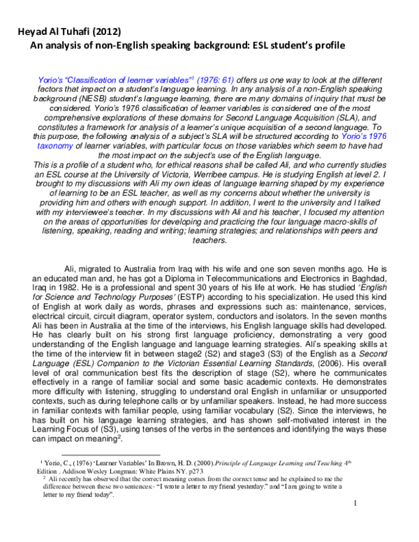 (PDF) Heyad Al Tuhafi (2012) An analysis of non-English speaking ...