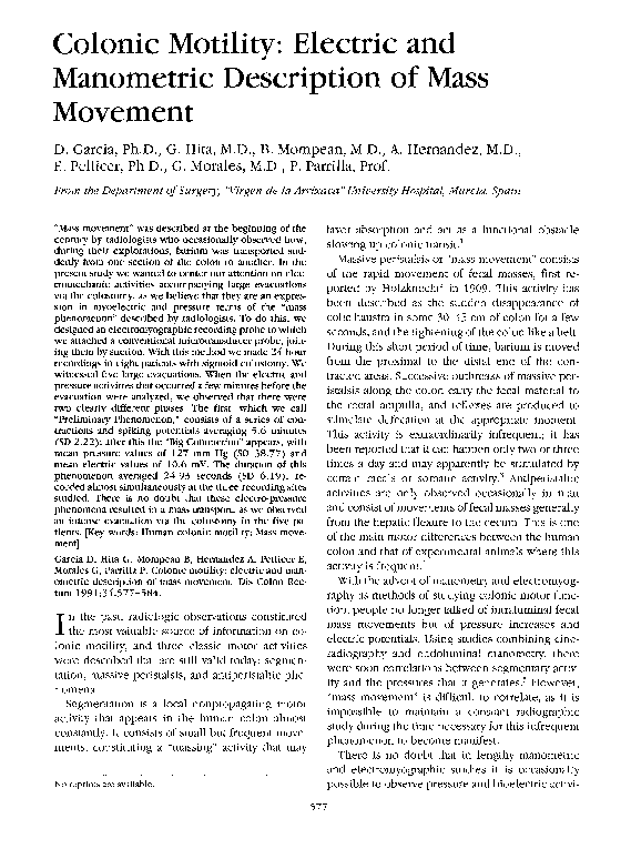 (PDF) Colonic motility: Electric and manometric description of mass ...
