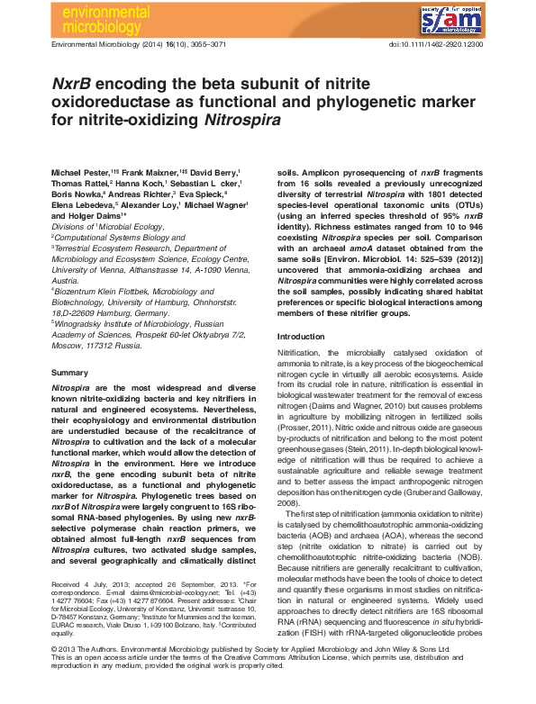 (PDF) Trait-based approaches for understanding microbial biodiversity and ecosystem functioning