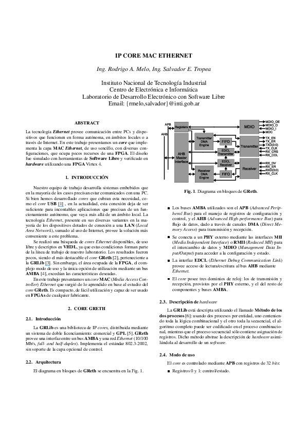 (PDF) Ip Core Mac Ethernet