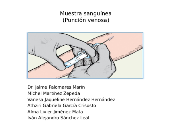 (PPT) Puncion venosa