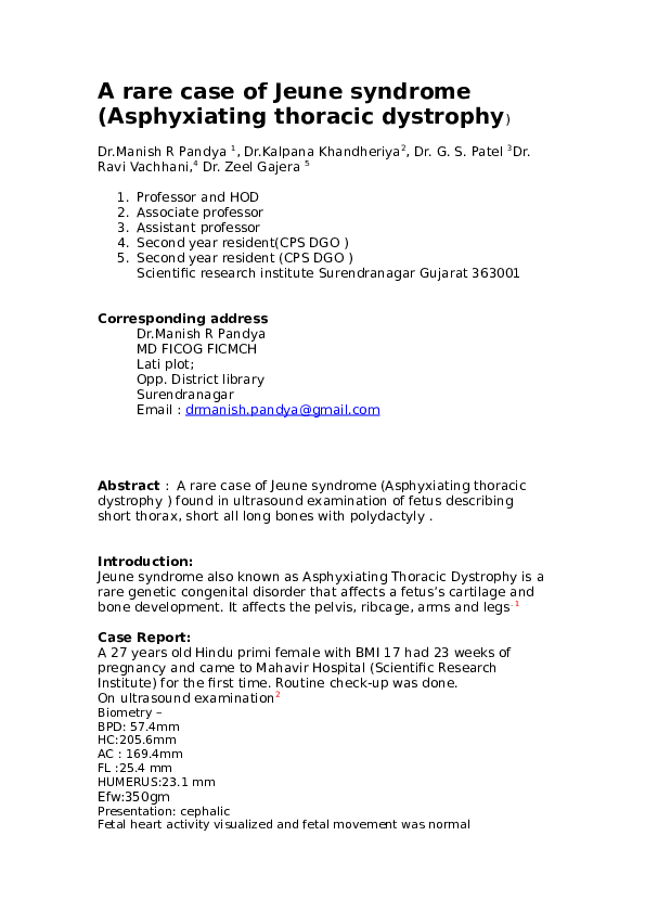 (DOC) A rare case of Jeune syndrome (Asphyxiating thoracic dystrophy