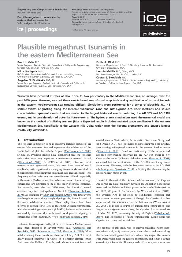 (PDF) Tsunami simulations for historical and plausible mega-thrust ...
