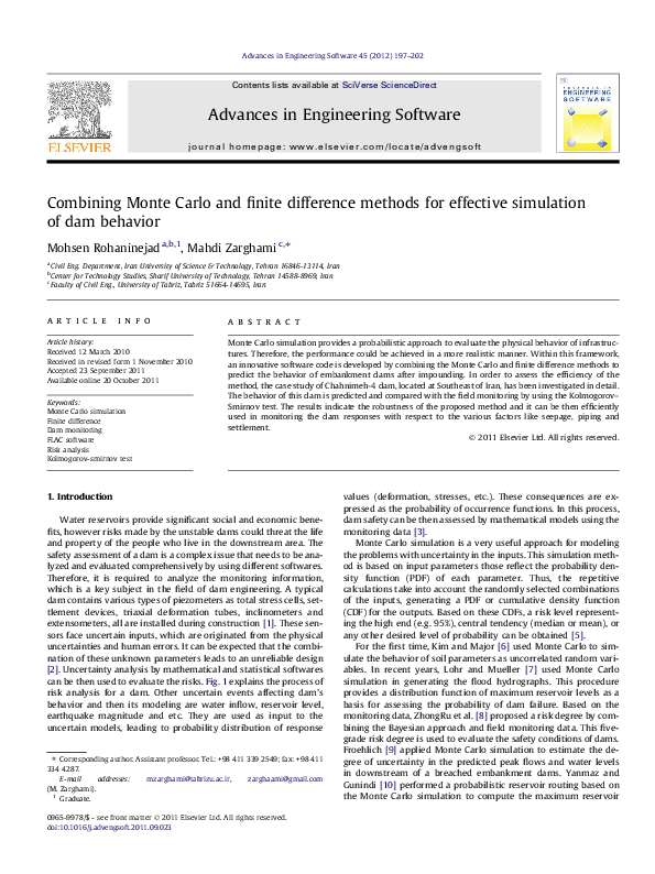 Pdf Combining Monte Carlo And Finite Difference Methods For Effective