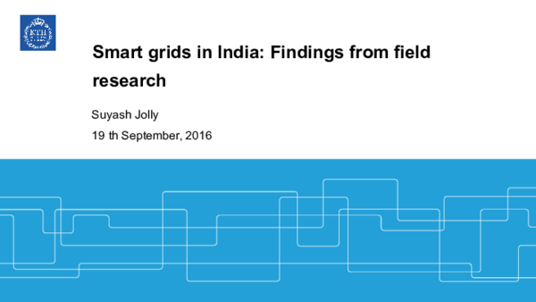(PPT) Smart grids in India Field research presentation. pptx