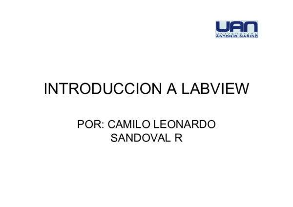 (PDF) INTRODUCCION A LABVIEW
