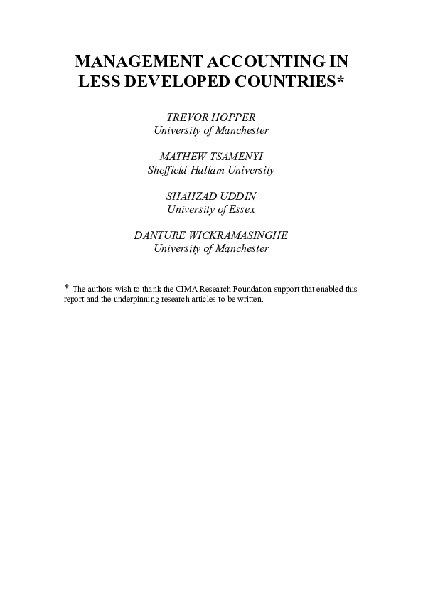 (DOC) MANAGEMENT ACCOUNTING IN LESS DEVELOPED COUNTRIES