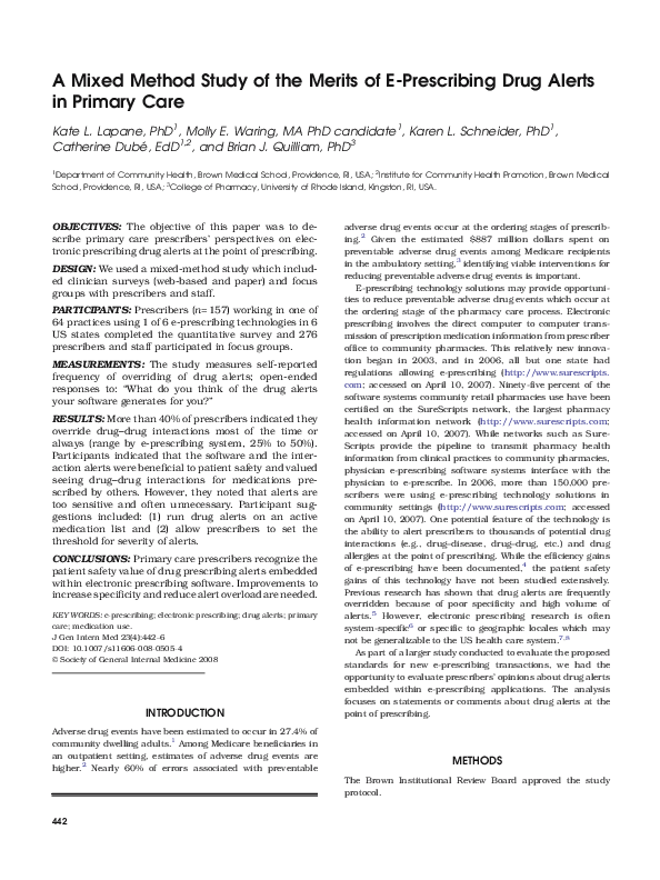 PDF A Mixed Method Study Of The Merits Of E Prescribing Drug Alerts pdf-a-mixed-method-study-of-the-merits-of-e-prescribing-drug-alerts