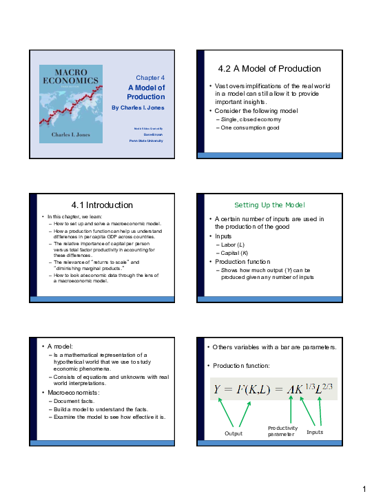 (PDF) A Model of Production