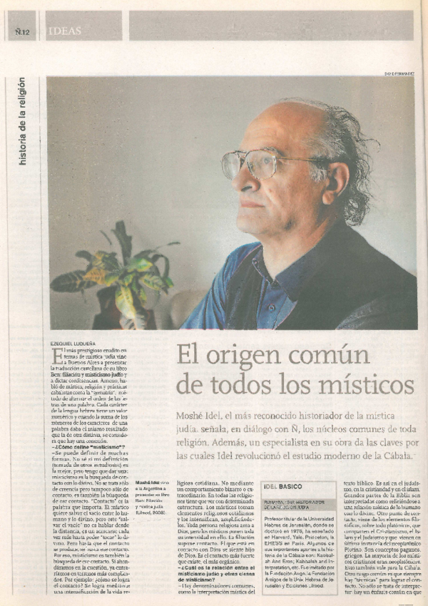 (PDF) El origen común de todos los místicos - Diálogo con Moshé Idel