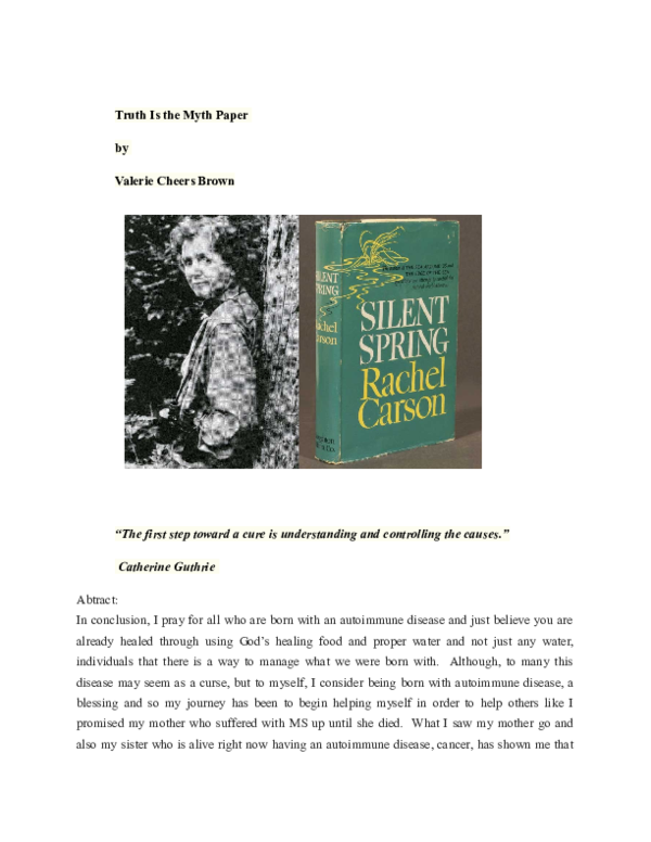 (DOC) Truth Is the Myth Paper