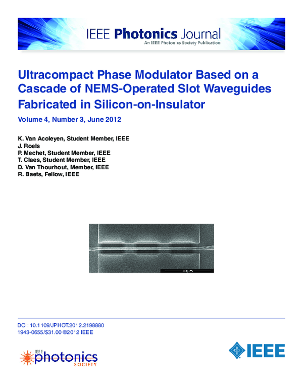 (PDF) Ultracompact Phase Modulator Based on a Cascade of NEMS-Operated ...