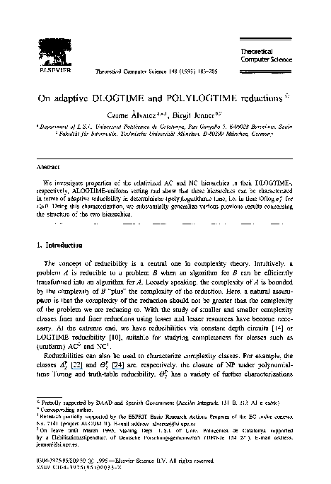 Pdf On The Structure Of Parameterized Problems In Np