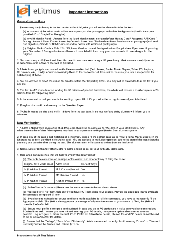 (PDF) Important Instructions General Instructions | Mahendra Singh ...