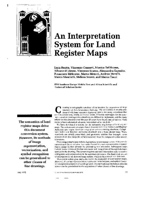 (PDF) An Interpretation System for Land Register Maps