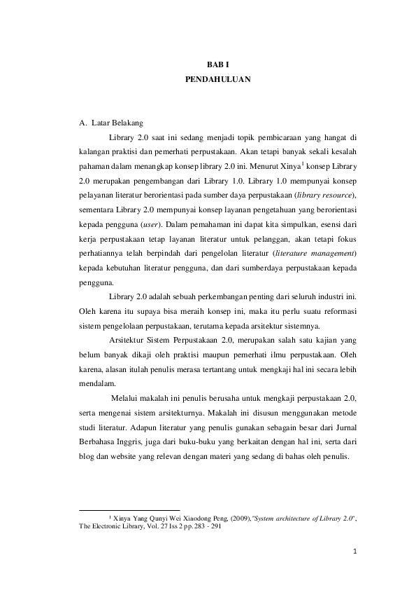 (PDF) ARSITEKTUR SISTEM DALAM LIBRARY 2.0
