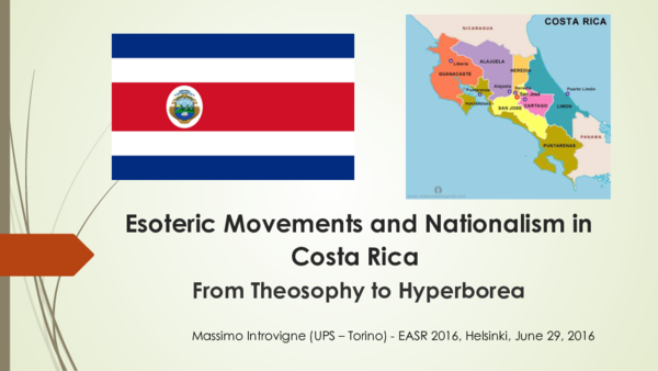 (PDF) Esoteric Movements and Nationalism in Costa Rica From Theosophy ...